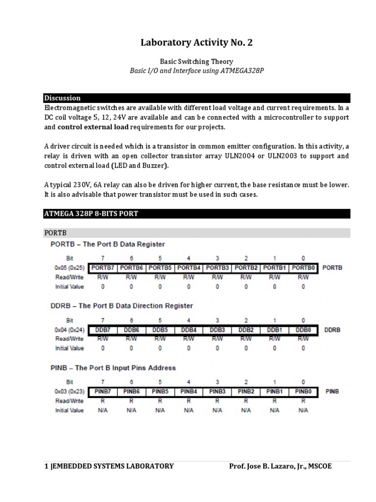 Controlling External Loads Using Transistors and the ATMEGA328P ...