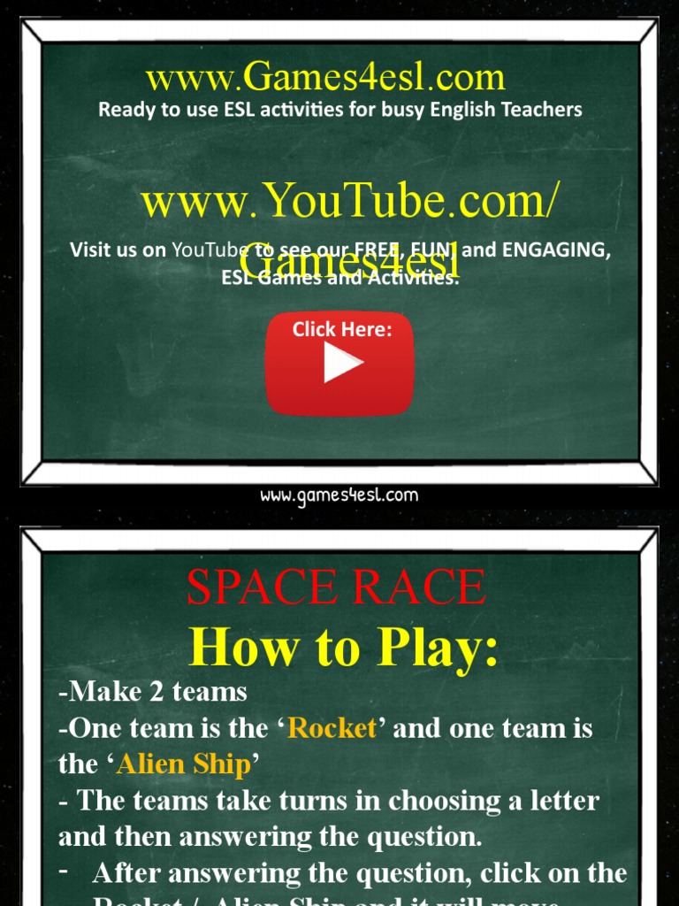 Feelings Esl PPT Game Space Race Game | PDF