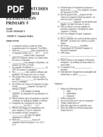 Grade 4 Ict Exam | PDF