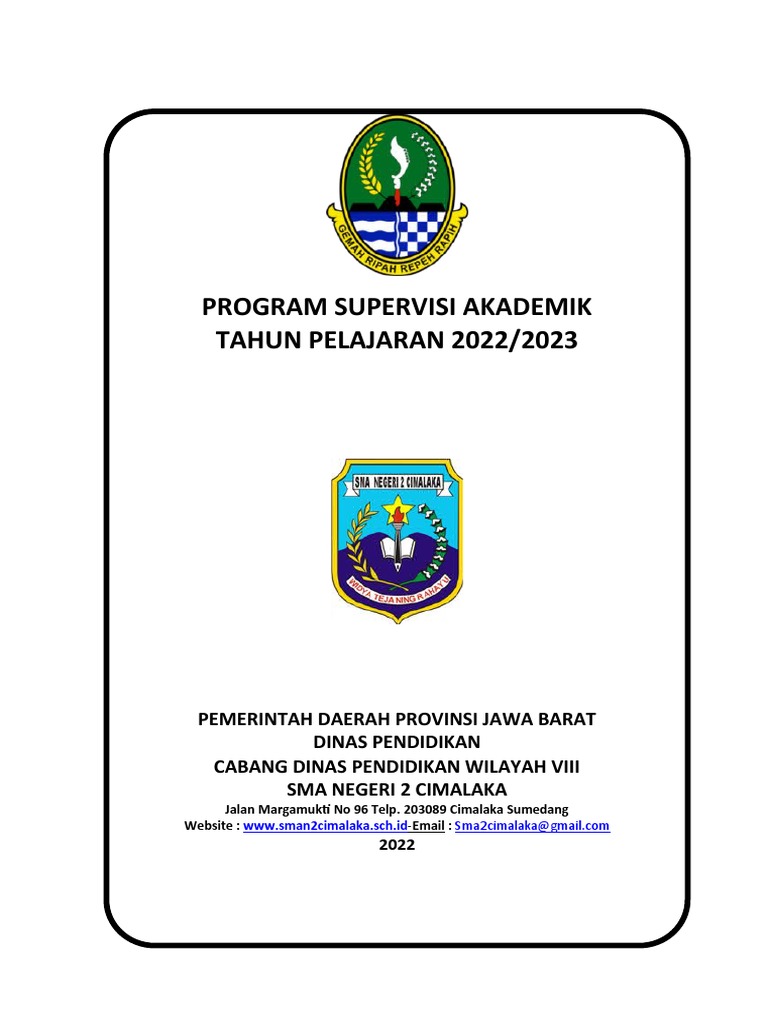 Program Kerja Supervisi Akademik | PDF