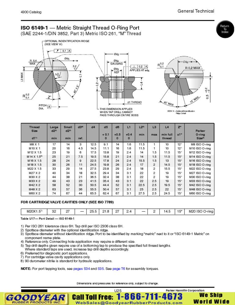 Iso 6149-1 | PDF | Mechanical Engineering