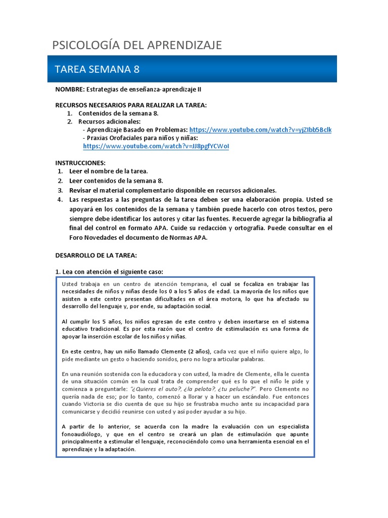 SEMANA 8 - Psicologia Del Aprendizaje | Descargar gratis PDF | Aprendizaje | Evaluación