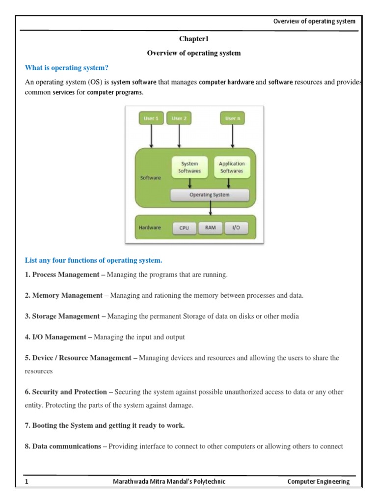 OSY 22516chapter1 | PDF | Operating System | Process (Computing)