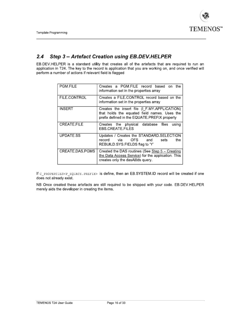 Temenos Template p5 | PDF