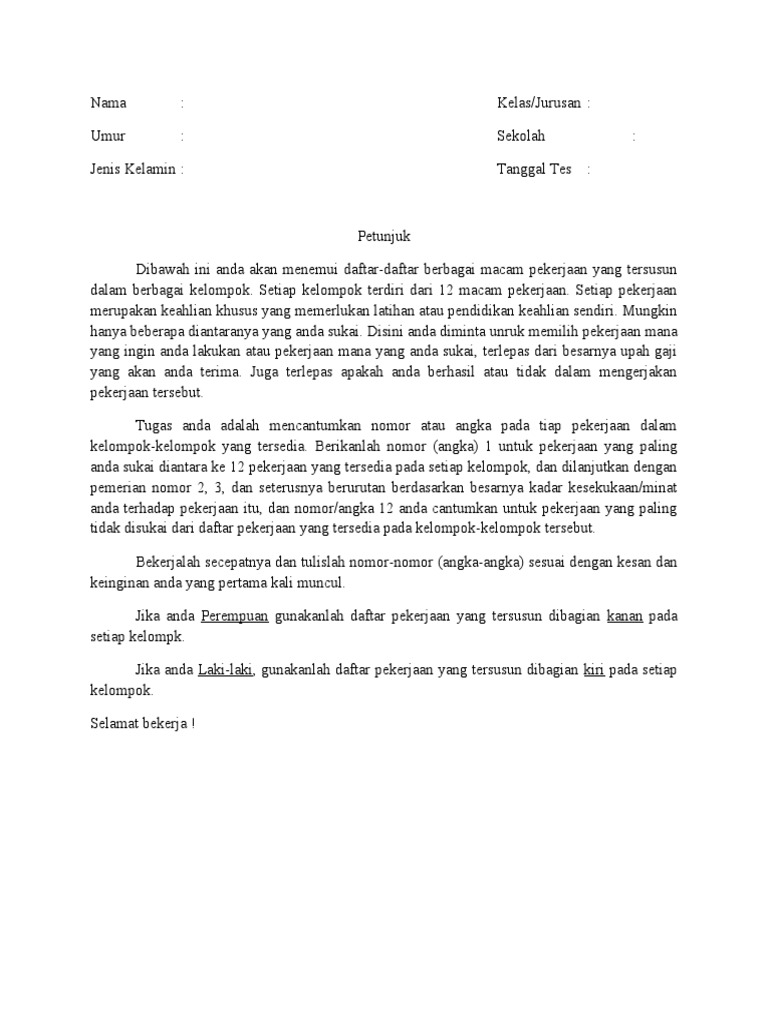 RMIB Test | PDF | Seni & Disiplin Bahasa