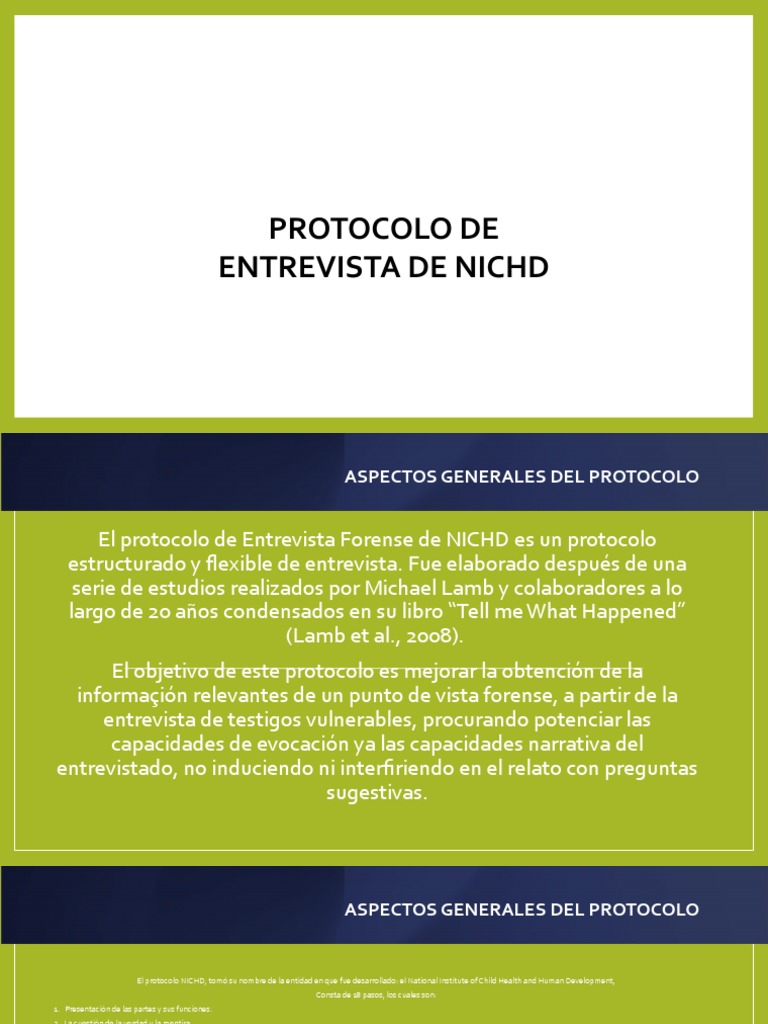 Protocolo de Entrevsta de Nichd | PDF