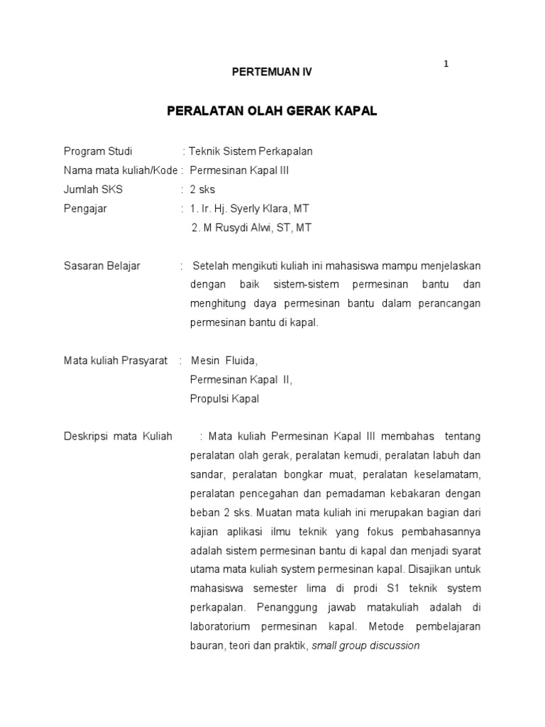 Pertemuan IV PK | PDF