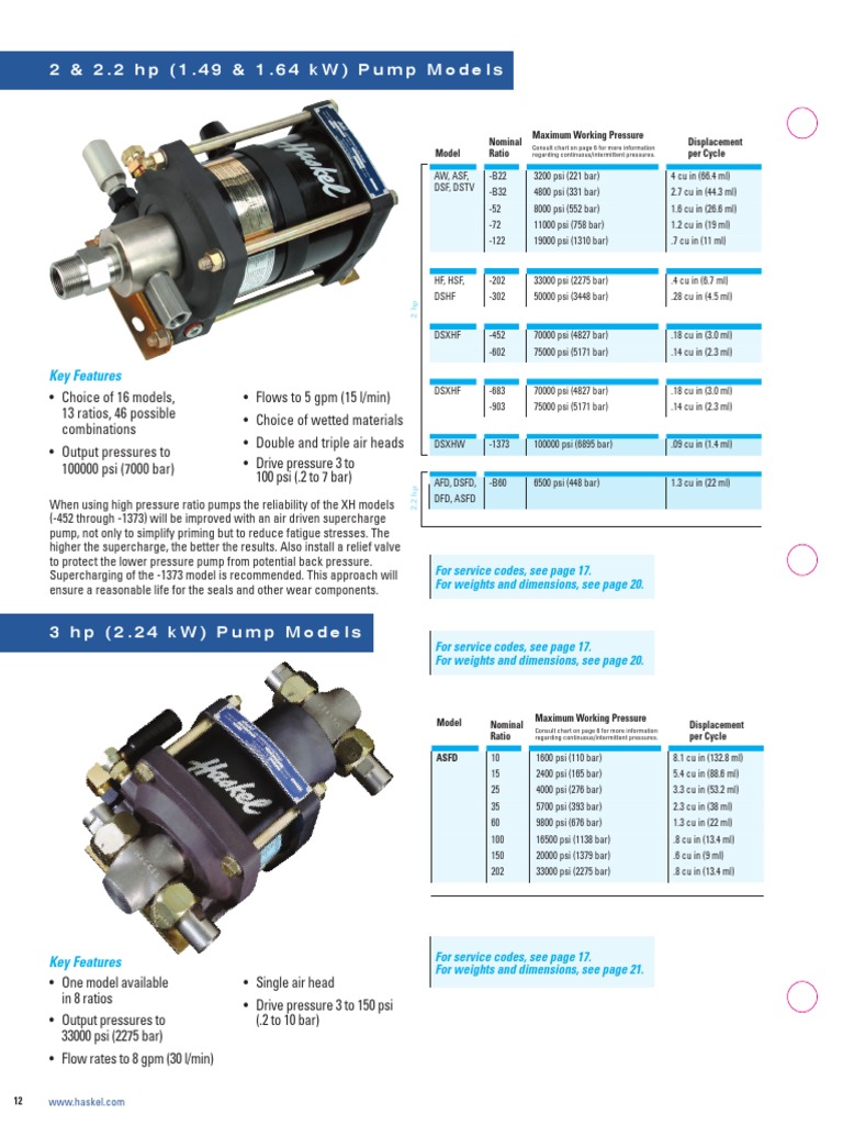 2 2 2 Hp Pump Models Technical Specifications And Key Features For