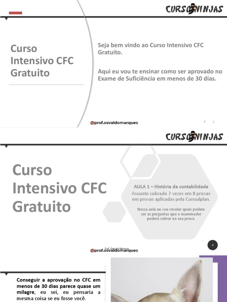 Aula 1 - Intensivo CFC Gratuito CFC 2022.1 | PDF | Contabilidade ...