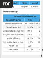 Data Sheet ASTM A36 | PDF | Structural Steel | Ultimate Tensile Strength