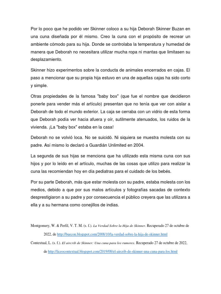 La Caja de Skinner | PDF