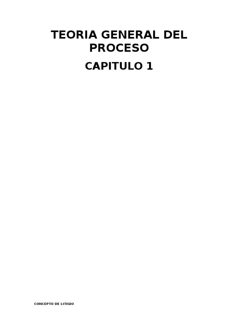 Teoria General Del Proceso Cap 1 | PDF | Jurisdicción | Ley procesal