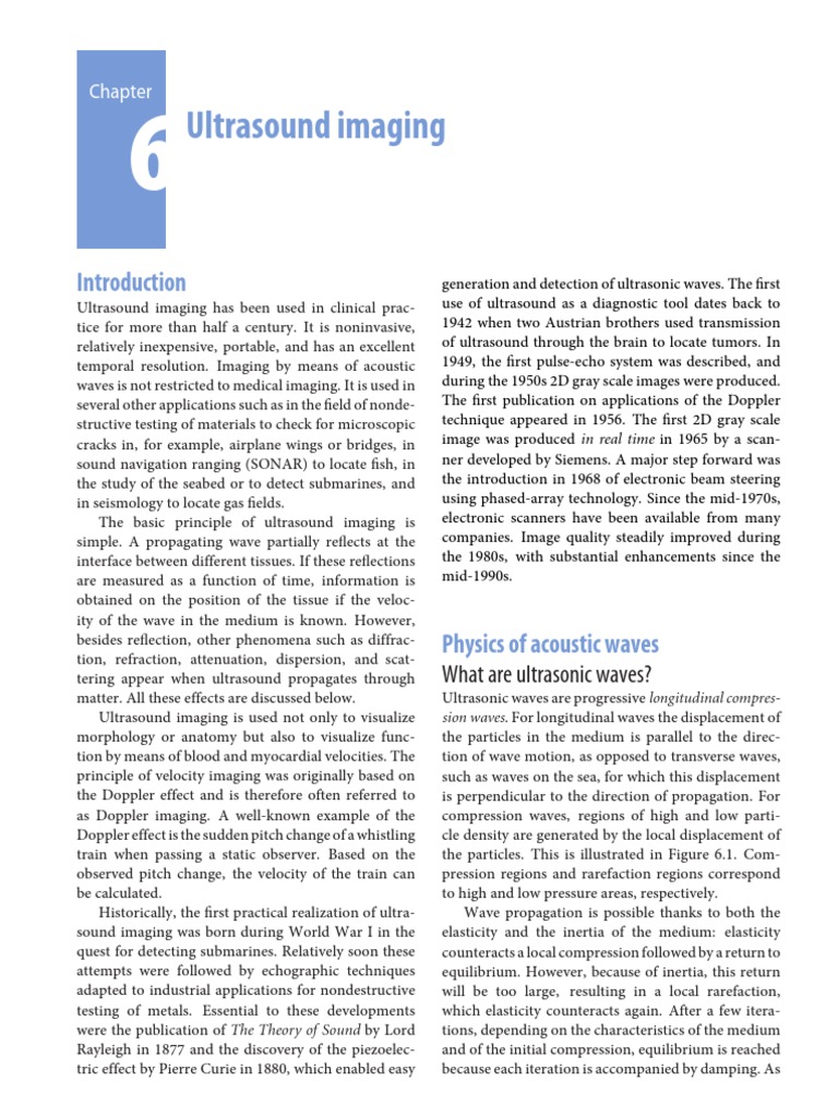 Ultrasound Imaging Principles and Applications | PDF | Waves | Ultrasound