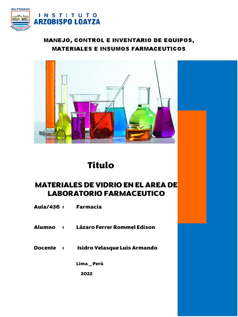 Material de Vidrio | PDF | Lentes | Laboratorios