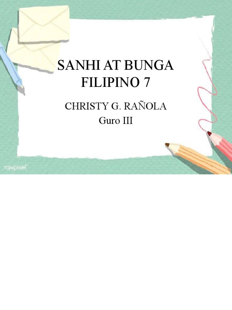 Sanhi at Bunga | PDF