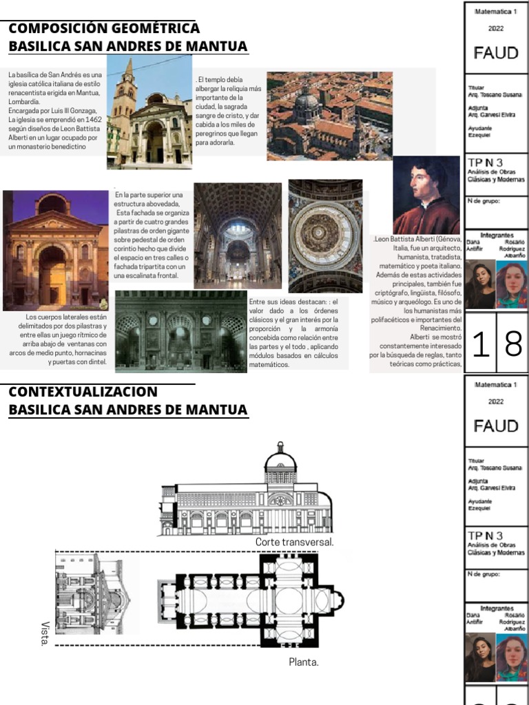 Composición Geométrica Basilica San Andres de Mantua | PDF | Diseño ...