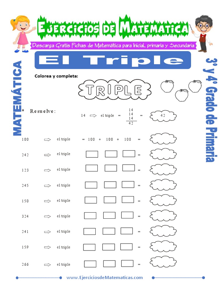 Ficha DOBLE Y TRIPLE | PDF