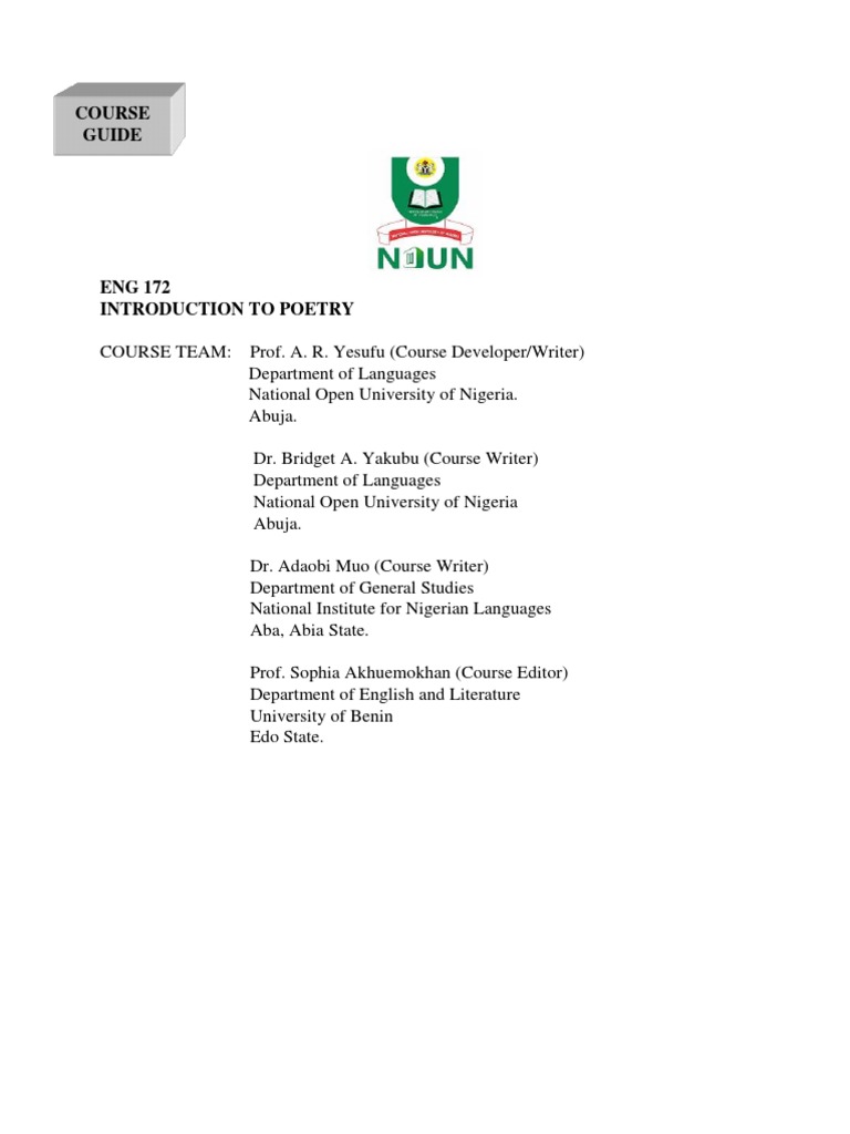 ENG172 | PDF | Poetry | Experience