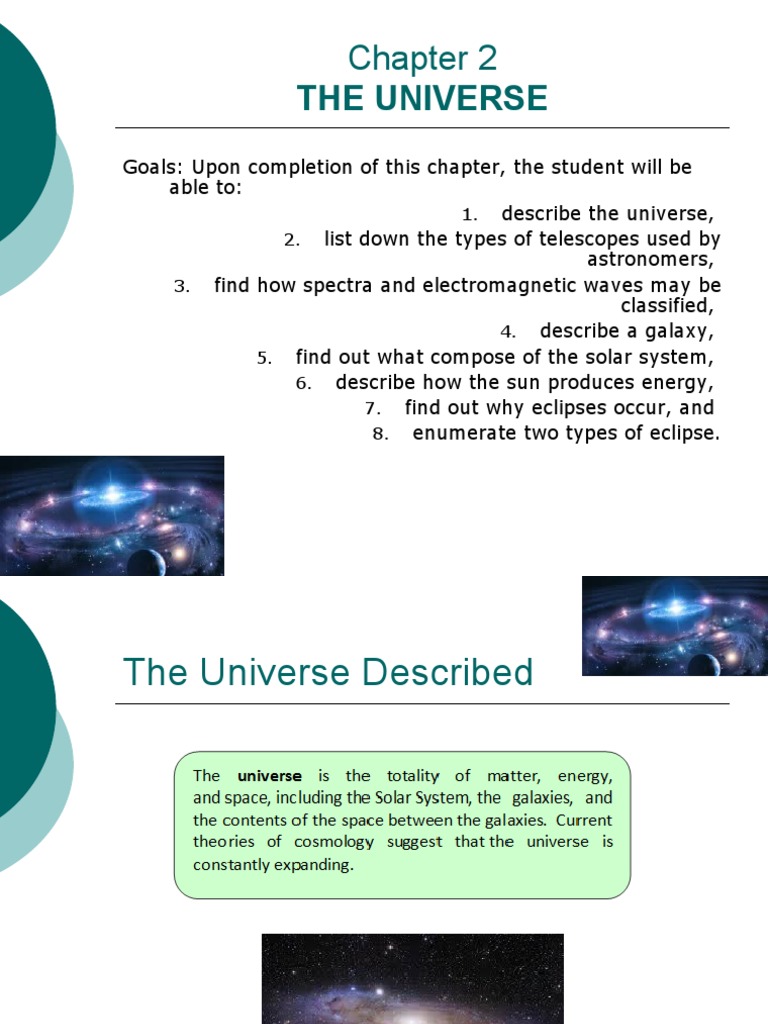 Es513 Ppt02 Universe | PDF | Electromagnetic Spectrum | Sun