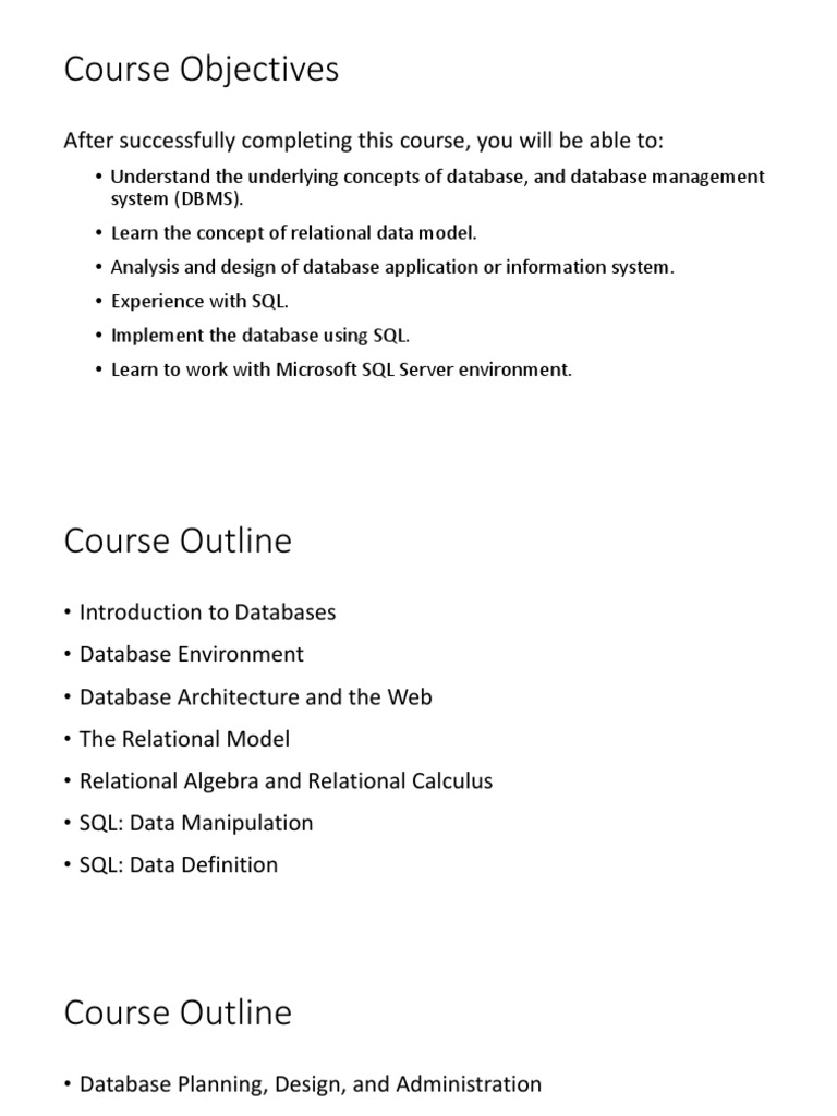 cs3270 Lecture1 170313023931 | PDF | Databases | Relational Database