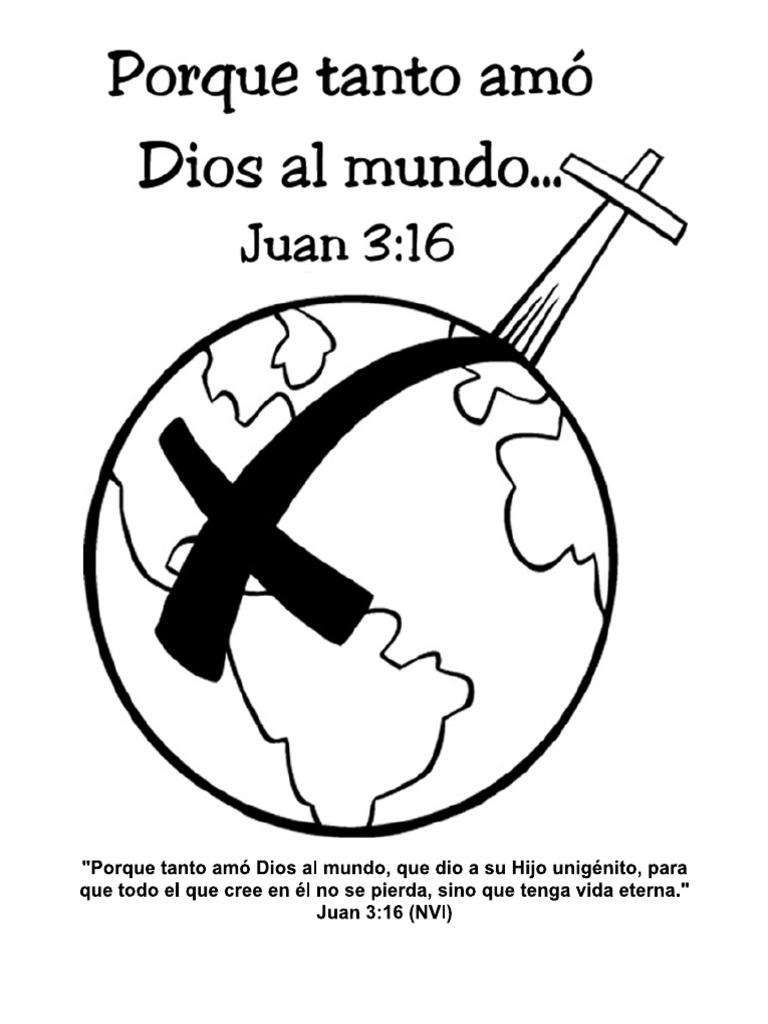 Sermons4Kids - Página para Colorear - Amo Dios Al Mundo | PDF