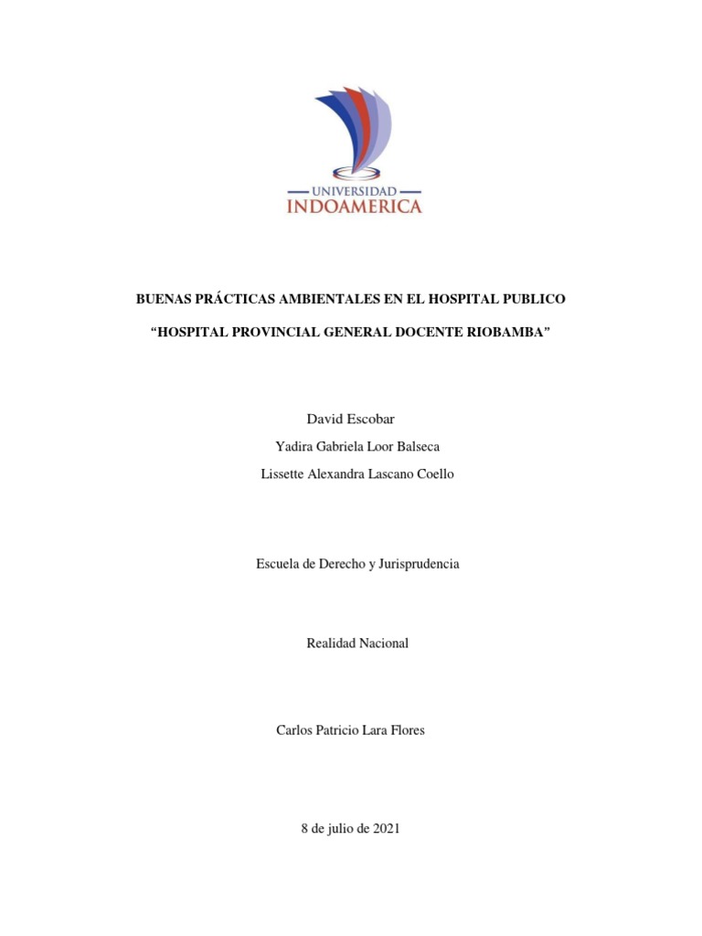 Buenas Practicas Ambientales Pdf Residuos Contaminación