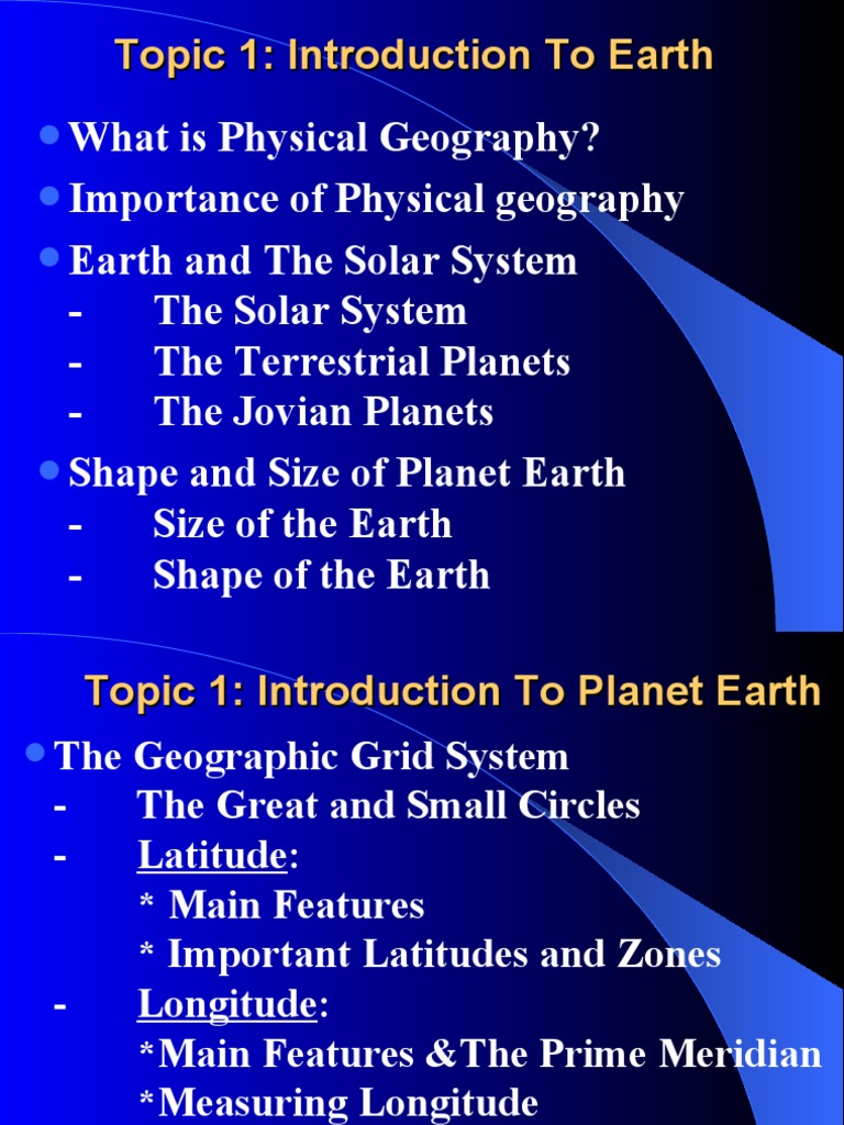 Planet Earth | PDF | Solar System | Latitude