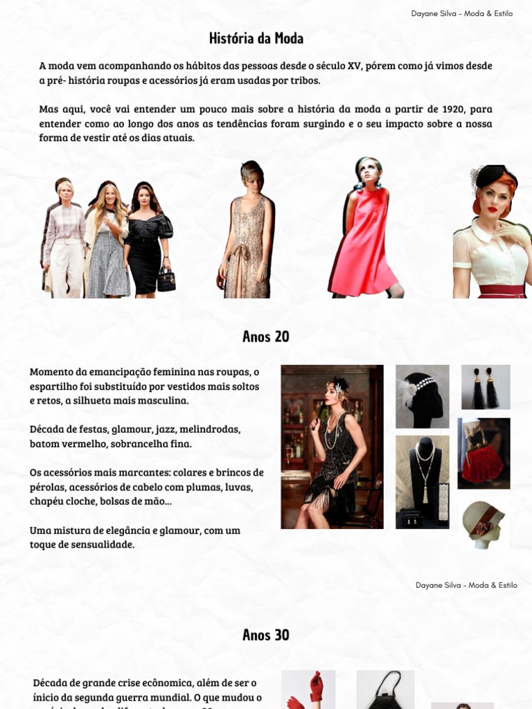 História Da Moda | PDF | Moda | Roupas