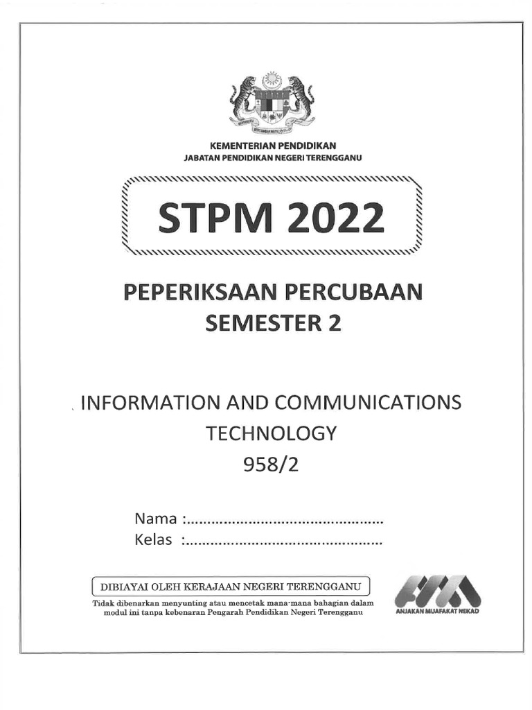 Stpm2022 s2 Ict | PDF