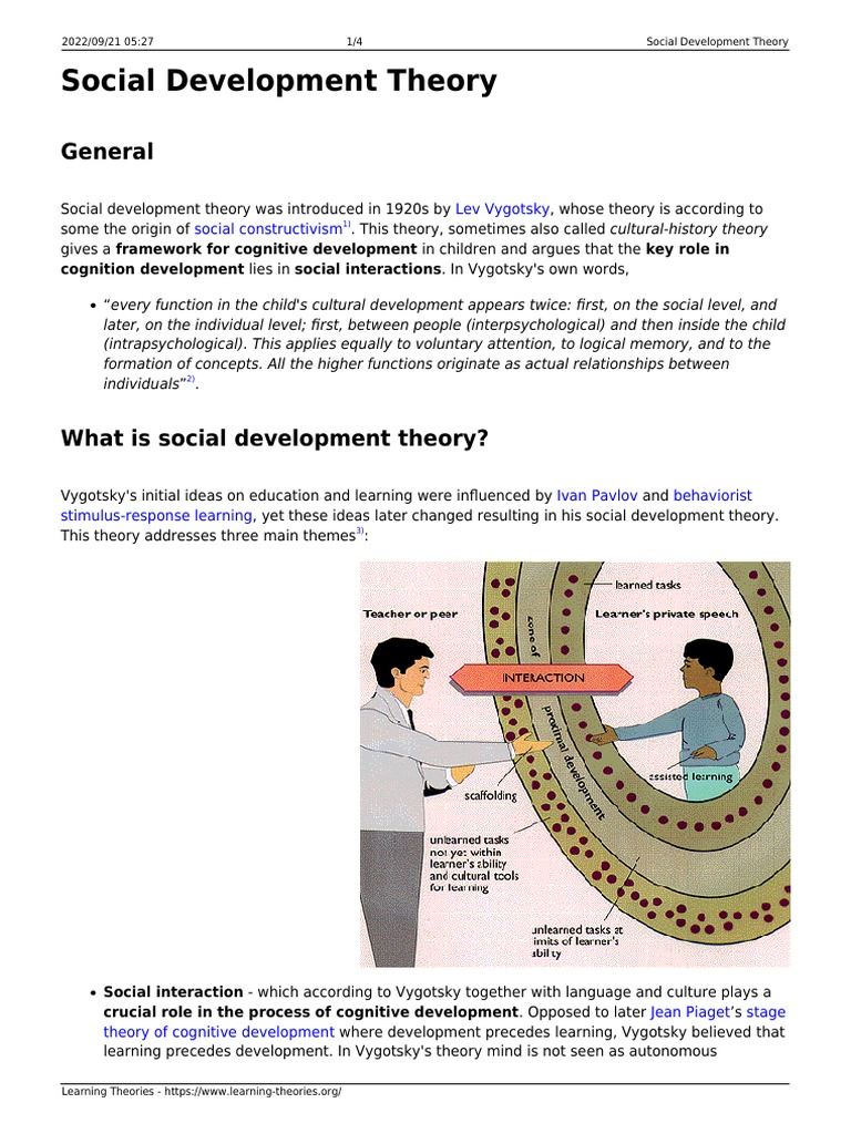 Social Development Theory | PDF | Neuroscience | Cognitive Science