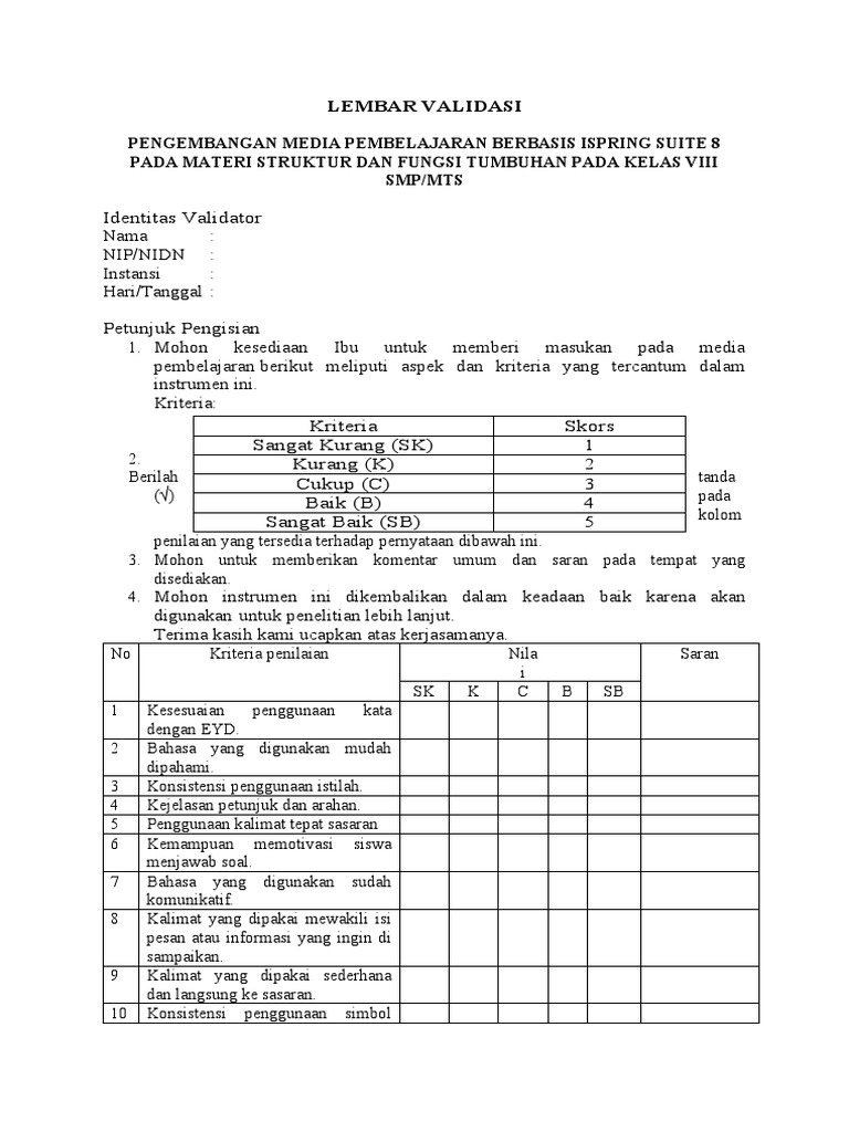 Validasi Bahasa | PDF