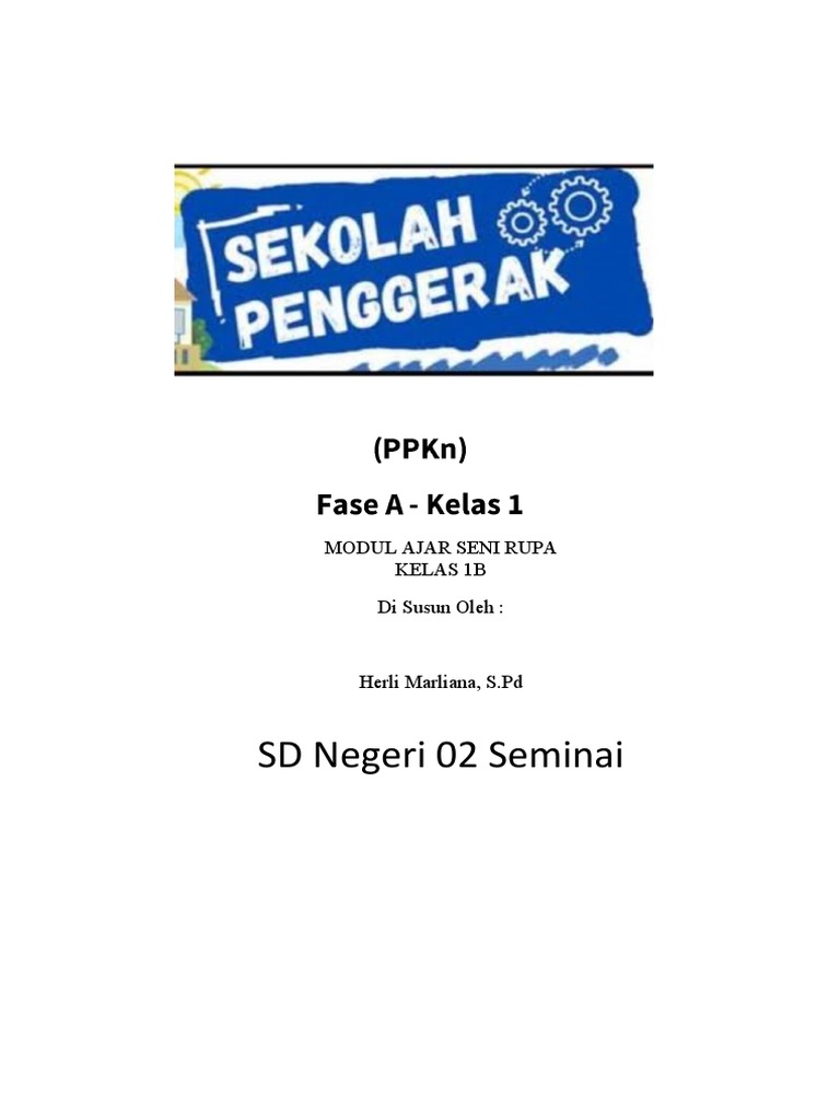 Modul Ajar PKN Kls 1 Aku Cinta Pancasila Pem. 1 | PDF