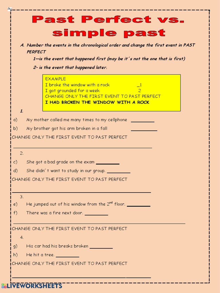 Past Perfect Vs Simple Past | PDF | Linguistics | Grammar