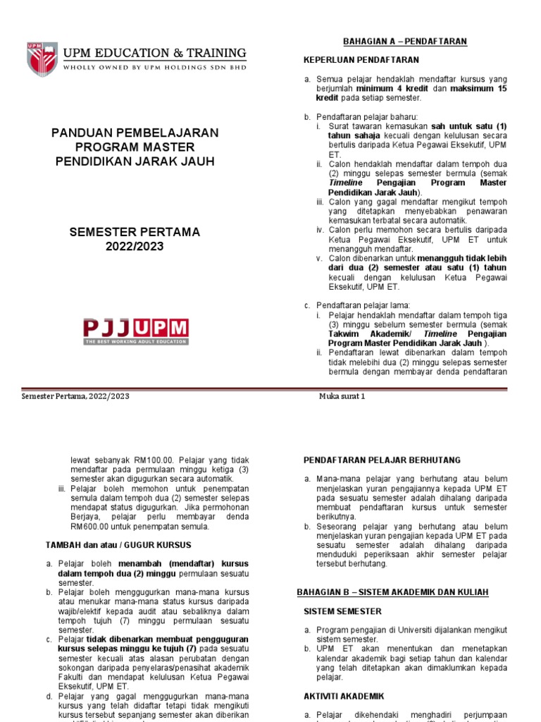 Kami Export - 6.panduan Pembelajaran Master PJJ Upm Semester Pertama ...