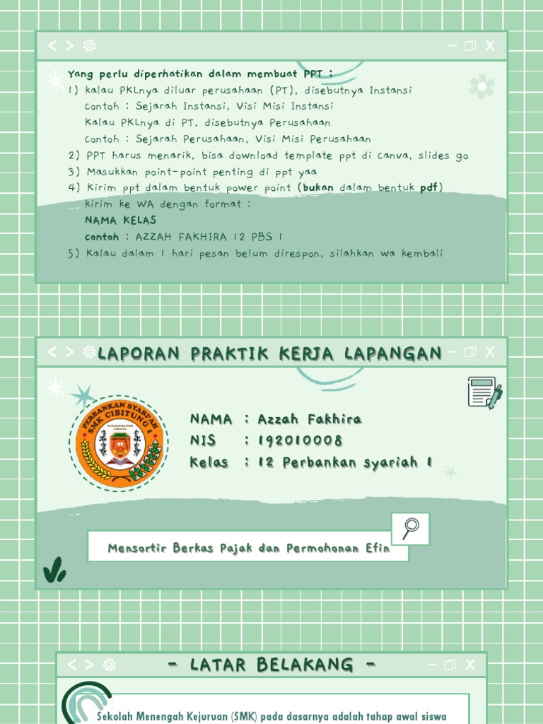 Contoh Powerpoint PKL | PDF