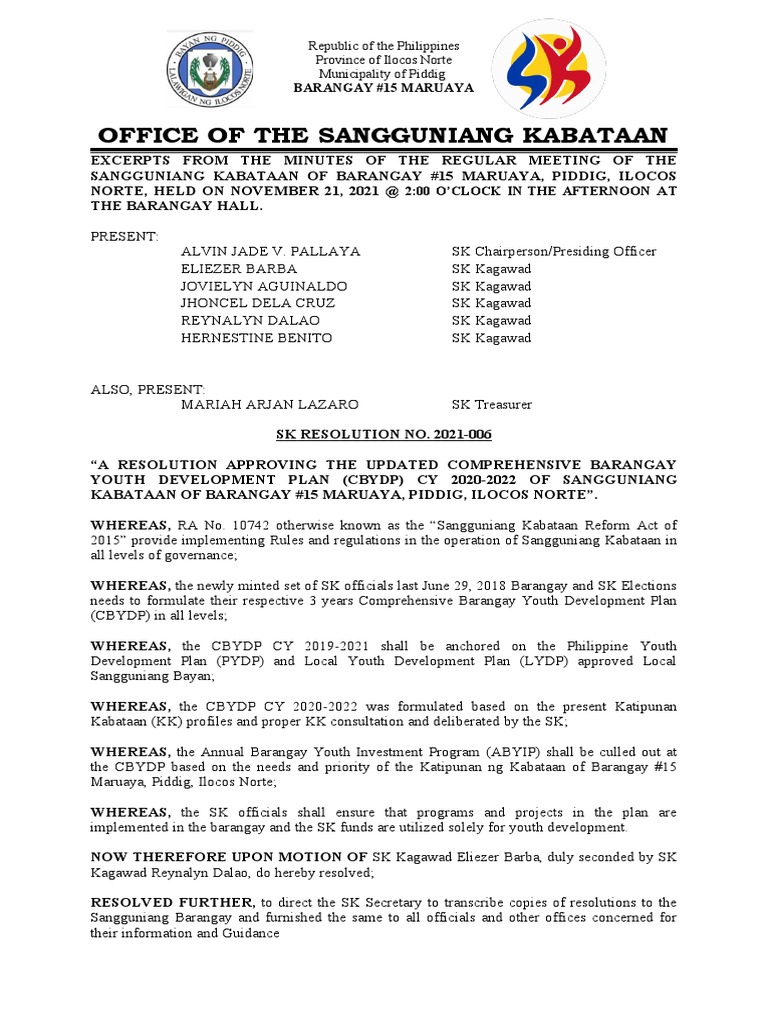 5 Final Resolution - 1 | PDF | Philippines | Government