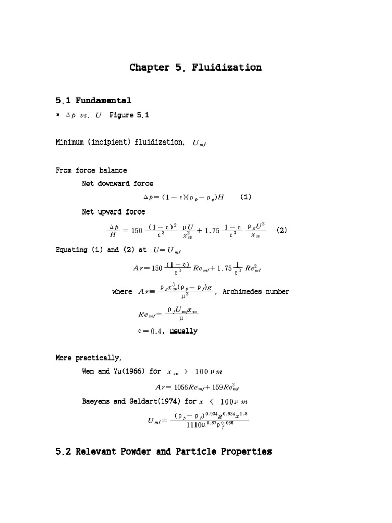 Fluidization Principles and Applications | PDF | Heat Transfer ...