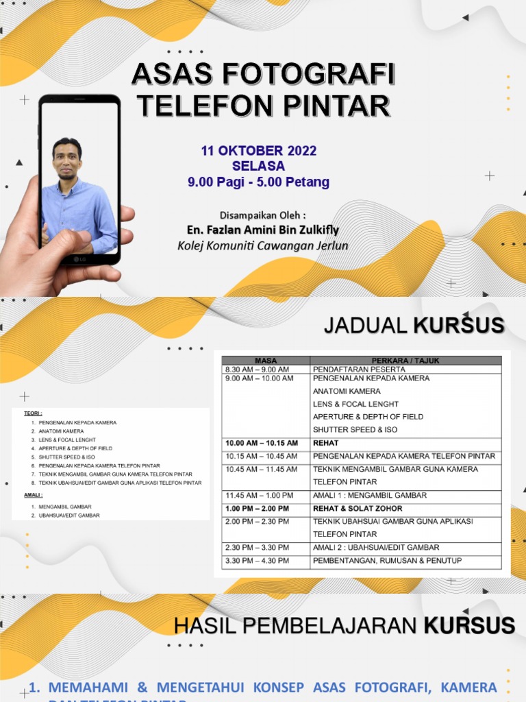 Slide Kursus Smartphone Photography | PDF