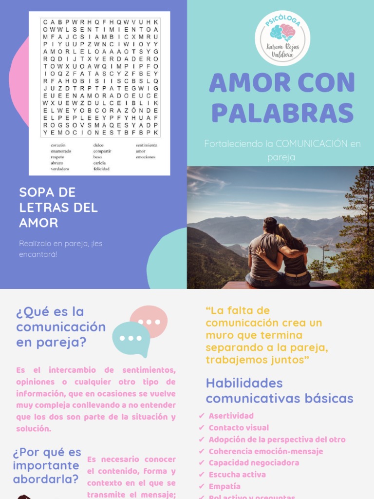 Díptico "Amor Con Palabras" | PDF