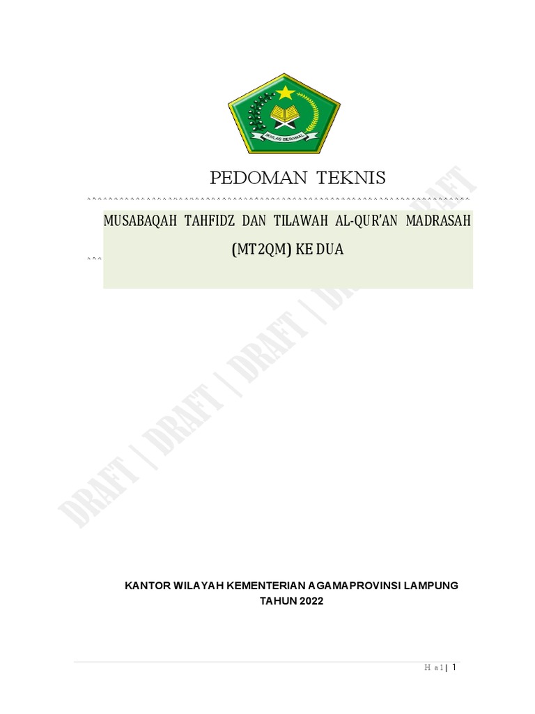 Pedoman MT2QM II Provinsi Lampung | PDF
