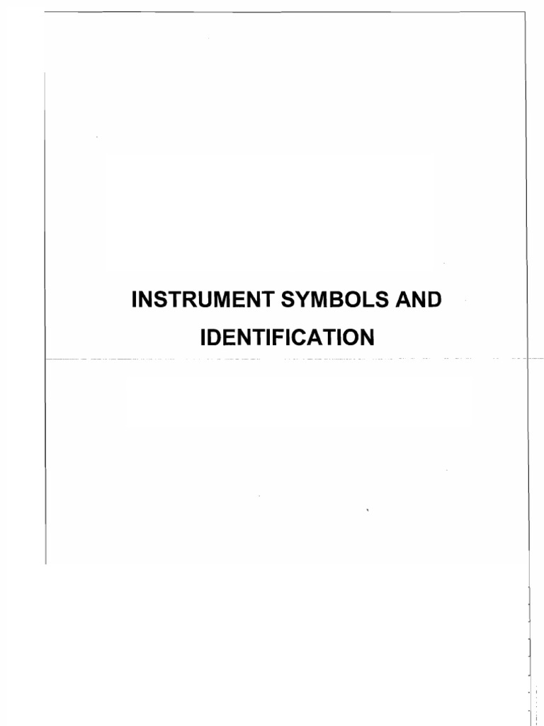 Instrument Symbols and Identifi | PDF | Specification (Technical ...