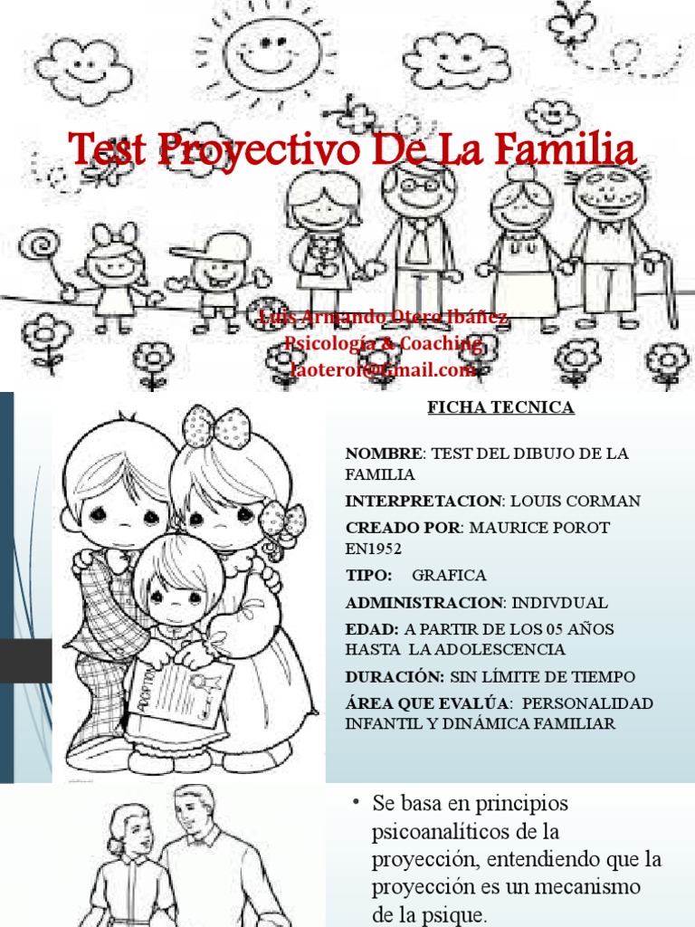 Test Proyectivo de La Familia | PDF | Dibujo | Sicología