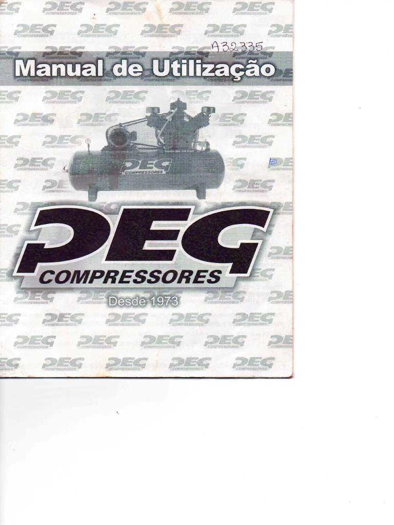 Manual de Utilização PEG Compressores | PDF