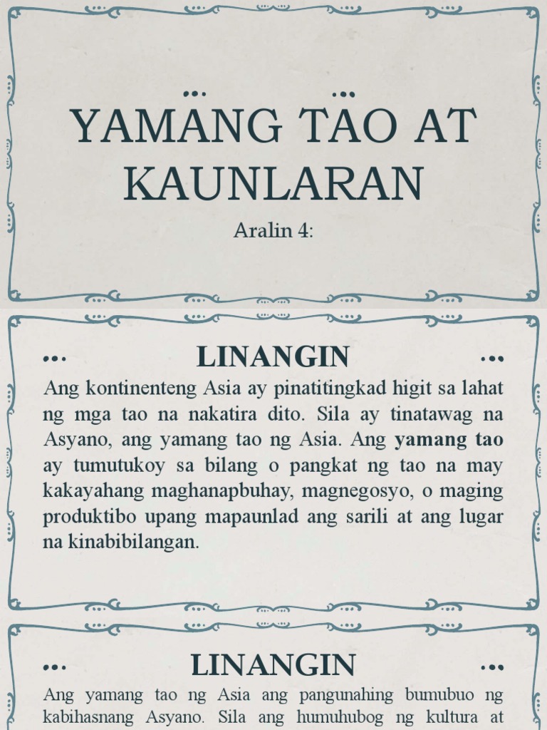 Yamang Tao at Kaunlaran | PDF