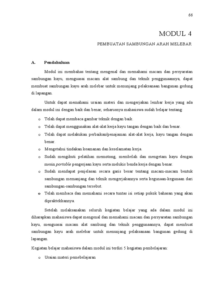 Modul4 Praktek Kayu | PDF