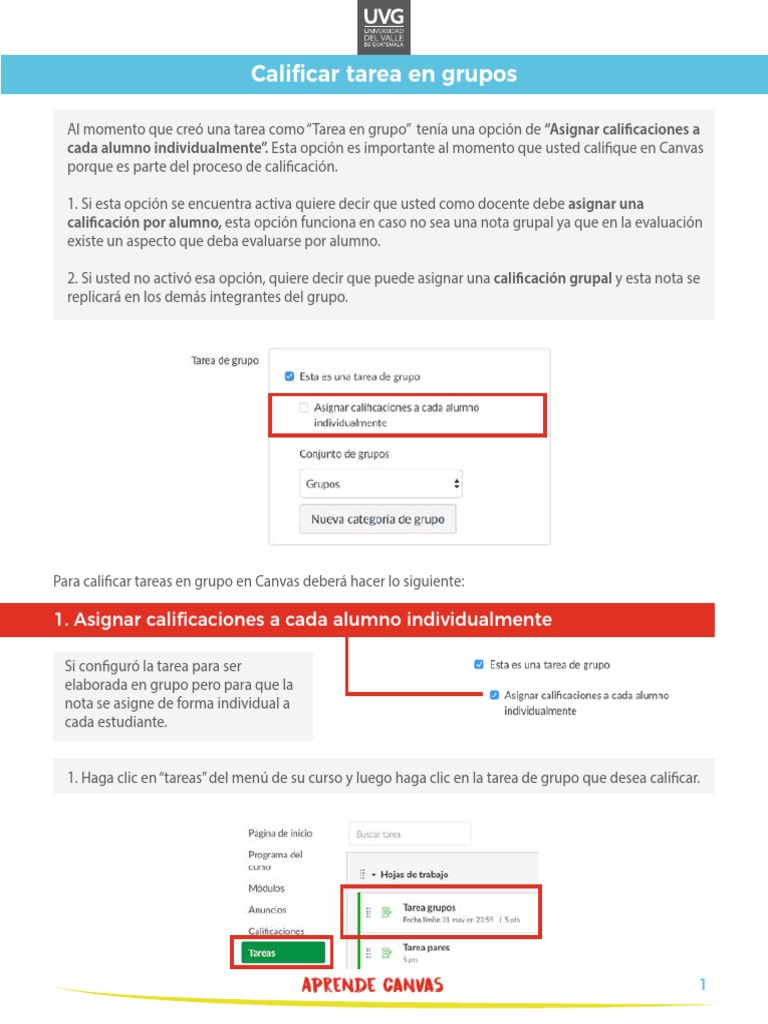 M6 8 Calificar-Tarea-Grupo | PDF | Cognición