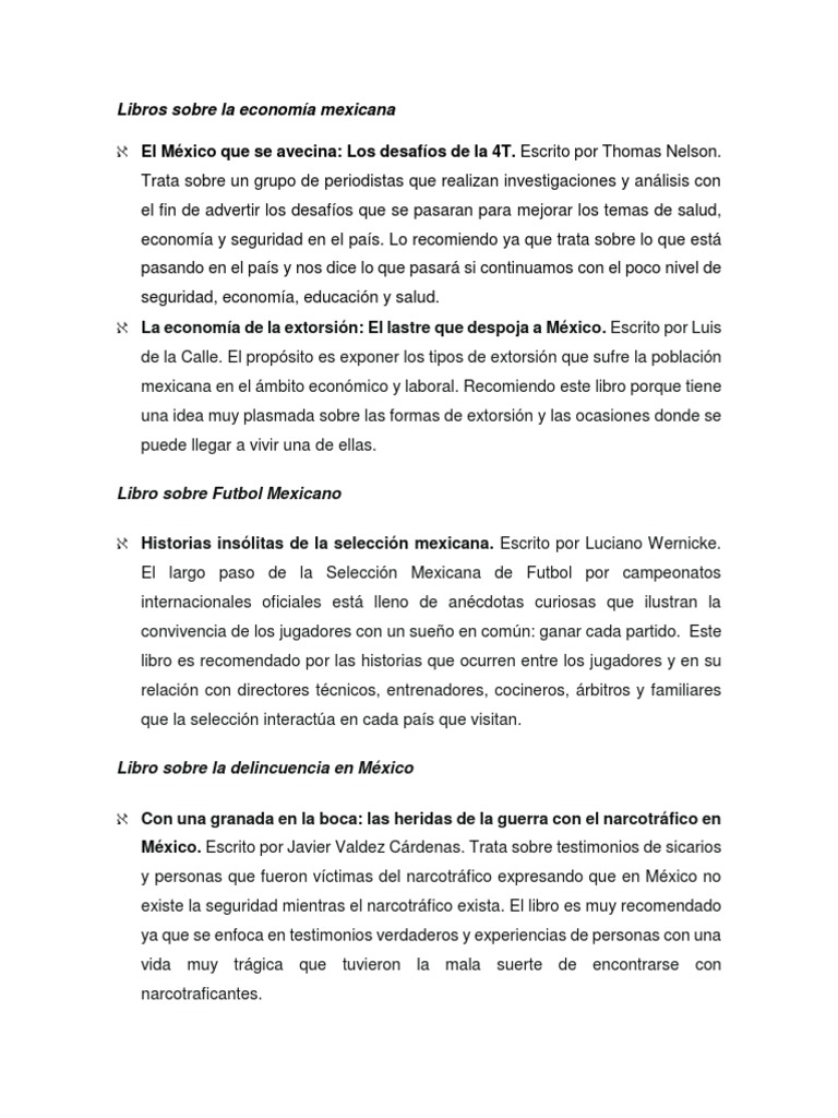 Borrador Libros | PDF