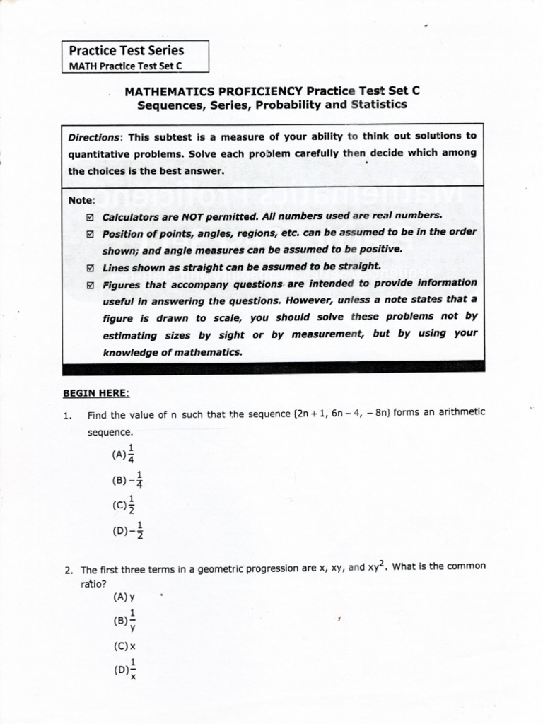 Probability Test | PDF