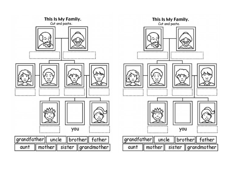 Family Members Worksheet | PDF