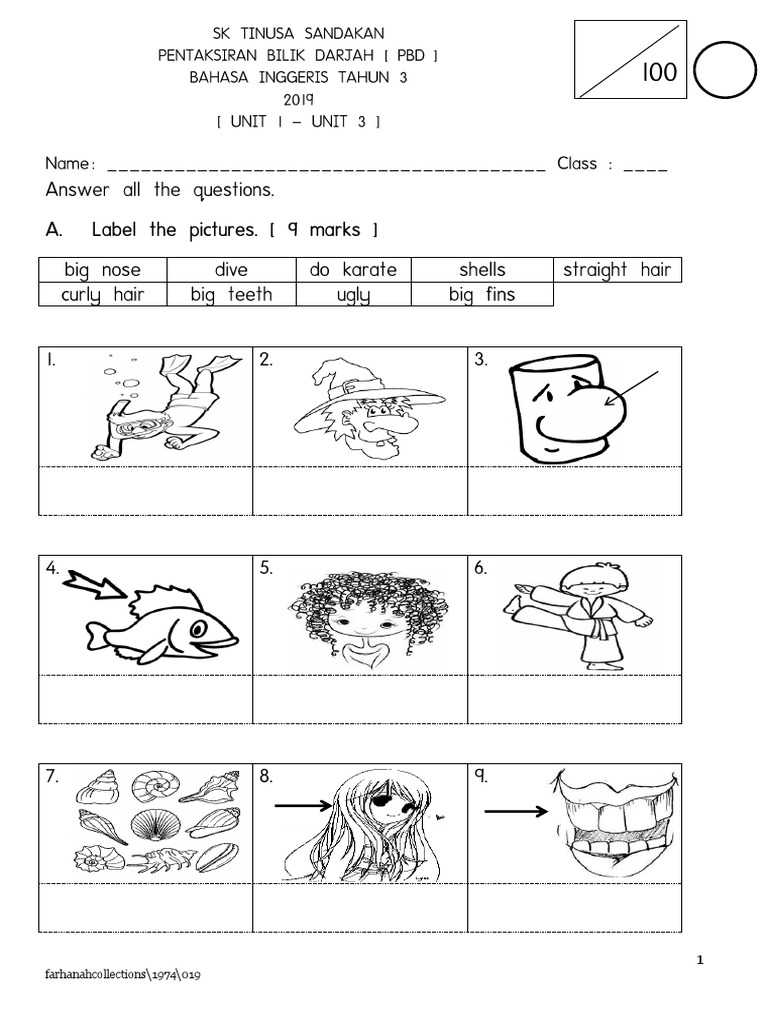 Mid Assessment - PBD Eng Yr3 | PDF